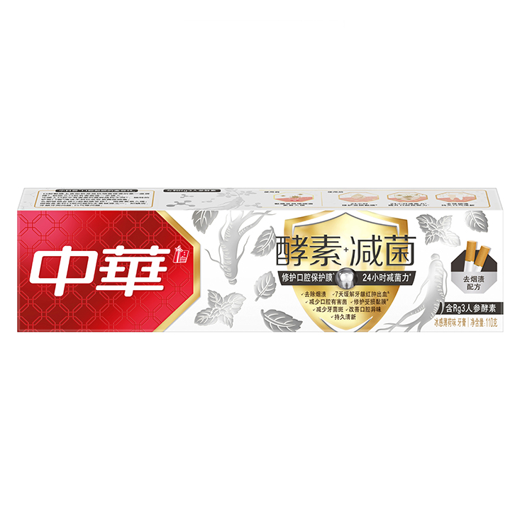 中华酵素减菌牙膏 冰感薄荷味 110g*36-新佳佳商务平台